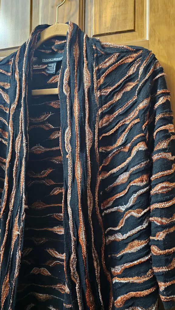 Frank Lyman Cardigan Copper Metallic size 8 – Rock & Rail Western Wear