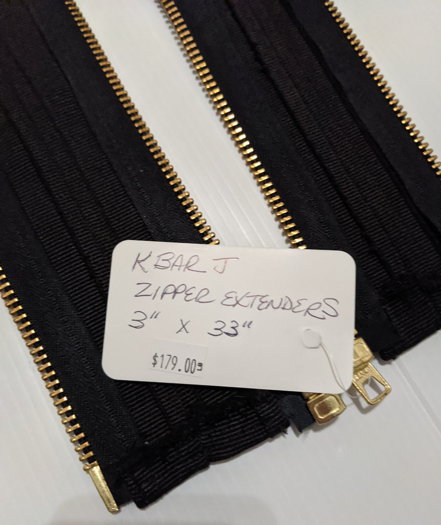 Inserts for Chaps K Bar J, 3" x 33" extender to add 3" extra to your t ...